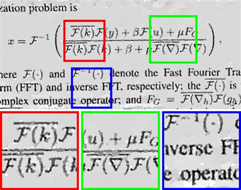 Text Image Deconvolution Example The Original Image Is Degraded With A