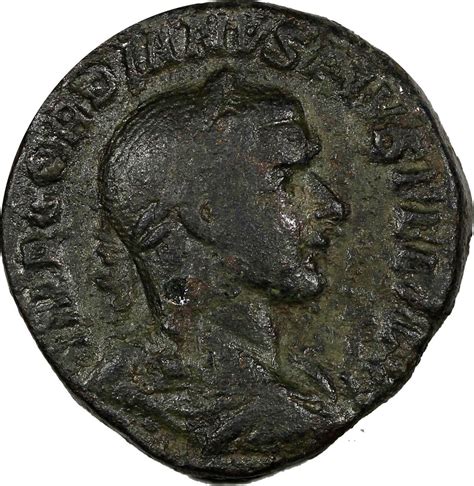 Italy Bronze Roman Empire Rome Gordian Iii 238 244 Ad Sestertius