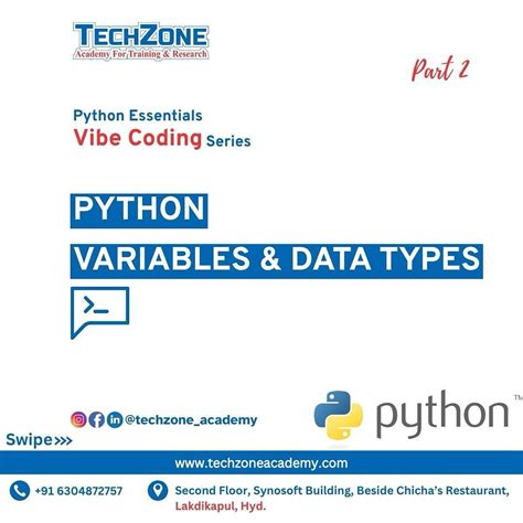 Techzone Academy For Training And Research Level Up Your Python Game 🚀 Part 2 Of Our ‘vibe