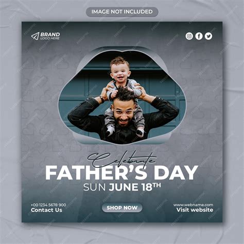Premium Psd Social Media Fathers Day Event Post Banner Square Flyer