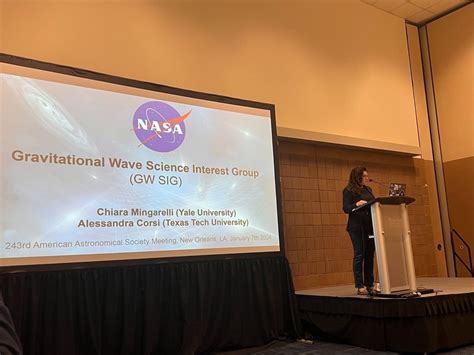 At The American Astronomical Society Meeting This Week Was Pleased To