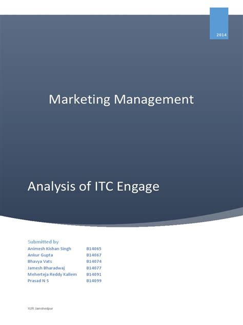 Deodorant Industry Analysis Itc Engage Pdf Brand Retail