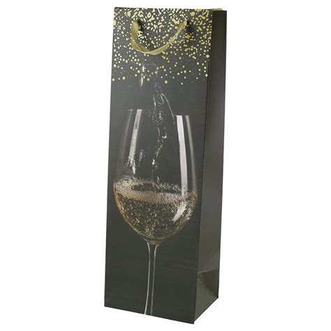 Punga Cadou Bauturi 12x36 Cm Champagne Hontfar