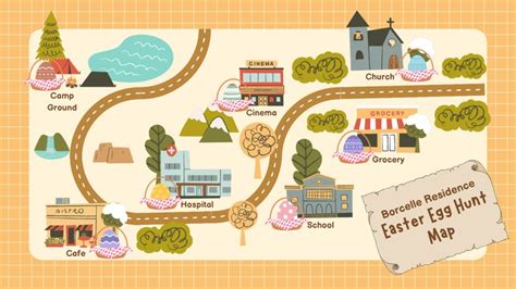 Easter Egg Hunt Map Easter Egg Hunt Easter Egg Hunt