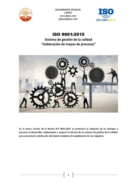 Iso 9001 2015 Elaboracion De Mapas De Procesos Pdf Gestión De La