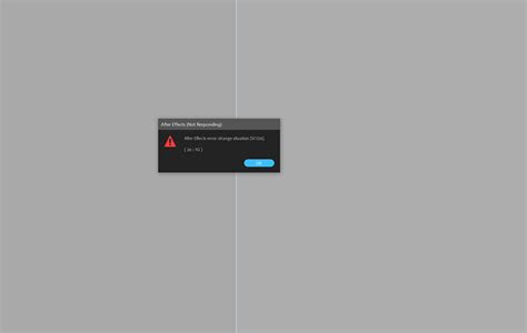 After Effects Error Strange Situation Adobe Product Community 13600975