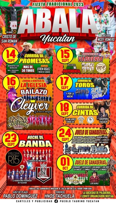 Fiesta Abalá Yucatán 2023 Dónde Hay Feria