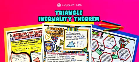 Triangle Inequality Theorem Lesson Plan Congruent Math