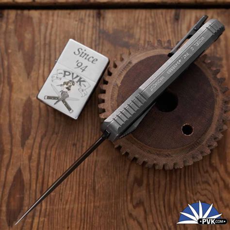 Hawk Knife Designs Deadlock Model C M390 Dlc Double Edge Blade And