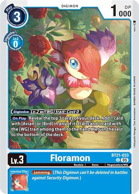 Floramon World Convergence Digimon Card Game