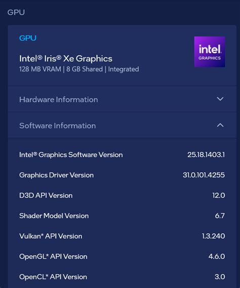 Iris Xe Graphics Driver Version Intel Community