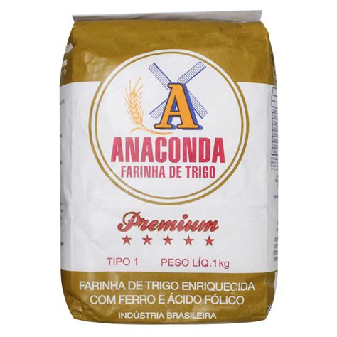 Farinha De Trigo Premium 1kg Anaconda Loja Santo Antonio