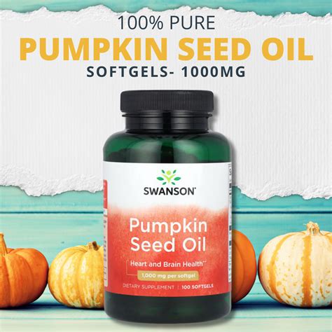 Pumpkin Seed Oil Capsules Australia 1000mg 100 Pure 100 Softgels