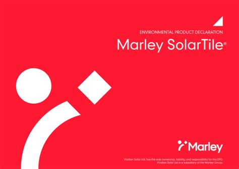 Environmental Product Declaration Marley Solartile® Marley Ltd Nbs Source
