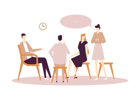 Group Discussion Illustration Pack 4 Free Download People