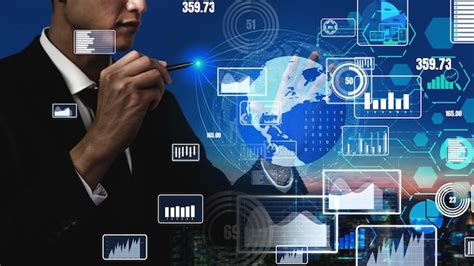 Premium Photo Conceptual Business Dashboard For Financial Data Analysis