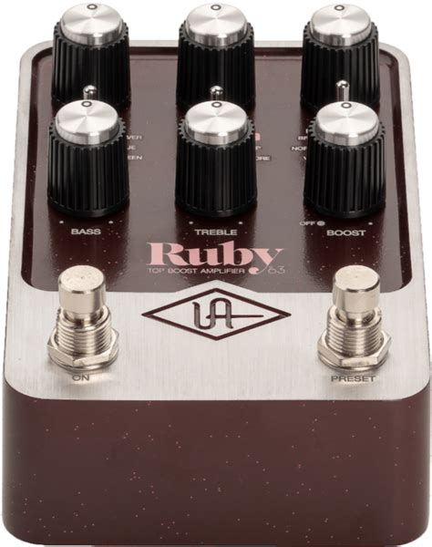 Universal Audio Ruby 63 Top Boost Amplifier Emulator Effect Pedal
