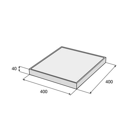 Rehak Exterier Betónové Platne Platňa Grena 40x40x4 Cm Sivá