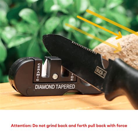 Pocket Knife Sharpener 2 Stage Mini Pocket Knife Sharpening Tool For Outdoor Kitchen Camping Or