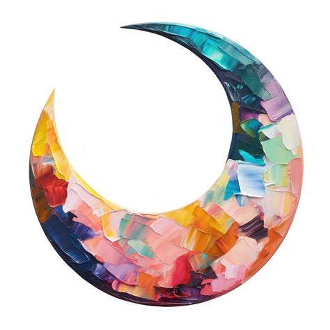 Cresent Moon Painting Shape Art Premium Photo Illustration Rawpixel