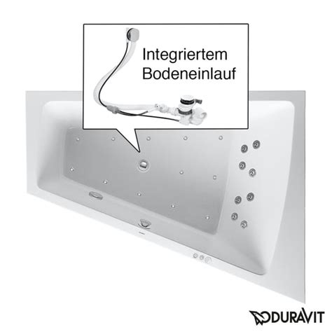 Duravit Paiova Eck Whirlwanne Mit Combi System P Mit Füllfunktion über