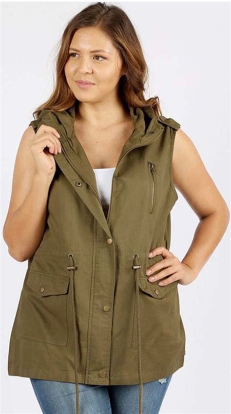 Utility Hooded Cargo Vest S 3x Multi Colors Etsy