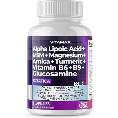 7 Mo Finance Sciatica Nerve Health Support Sciatic Nerve Supplement Capsules With Folic