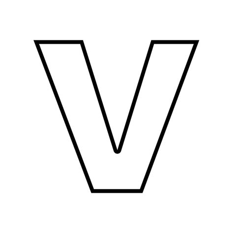 Letra V Para Imprimir Diseños Creativos Y Educativos