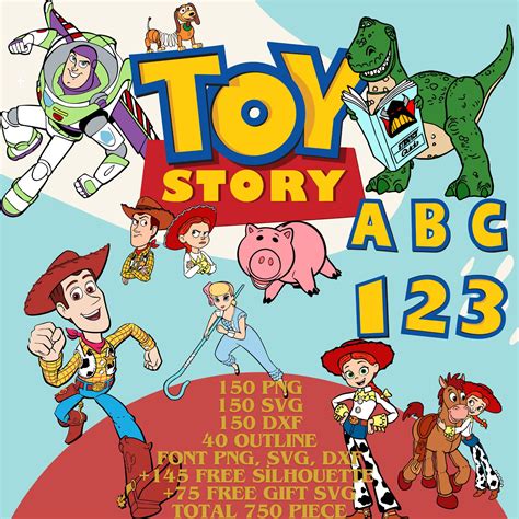 Toy Story Png Bundle Toy Story Font Toy Story Silhouette Toy Story