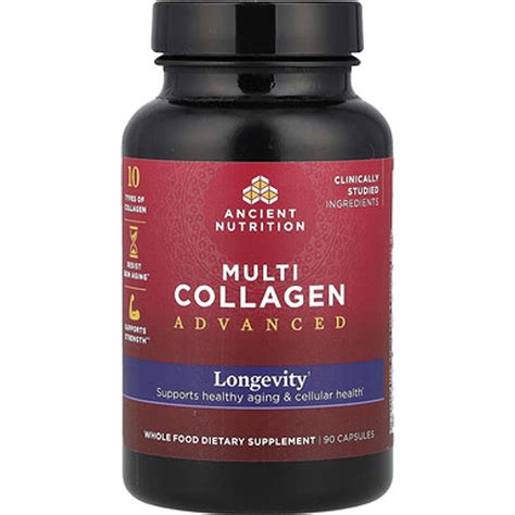 Ancient Nutrition Multi Collagen Advanced Longevity 90 Capsules • Price