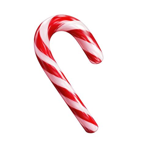 Premium Ai Image Close Up Of Candy Cane Isolated On White Background