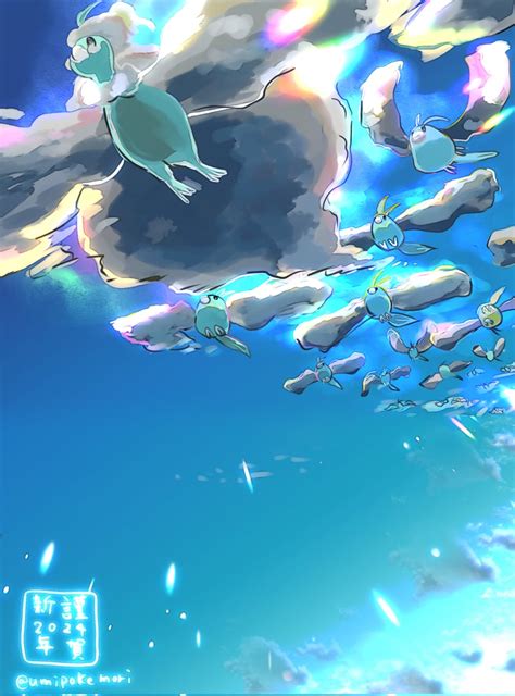 Altaria Swablu And Mega Altaria Pokemon Drawn By Umipokemori Danbooru