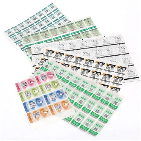 Custom Variable Data Label Variable Micrograph Qr Code Anti Counterfeit