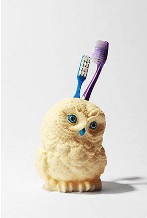 Owl Decor Vintage Owl Toothbrush Holder