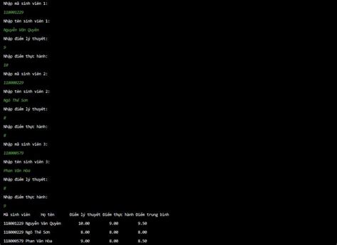 B I T P Java Oop Ch Ng Tr Nh Nh P Xu T Th Ng Tin Sinh Vi N