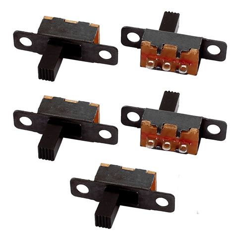 5pcs 2 Position 3p Spdt Panel Mount Micro Slide Switch Latching Toggle Switch Walmart Canada