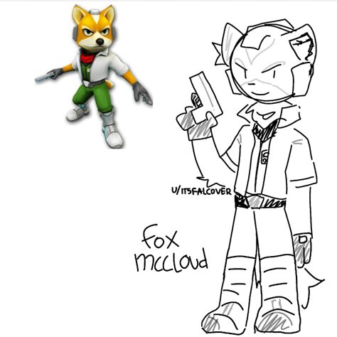I Drew Fox While Being Half Awake So Real R Starfox