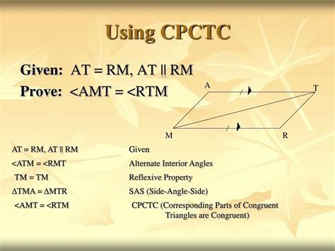 Ppt Mastering Cpctc In Congruent Triangles A Practical Guide