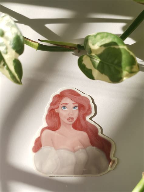 Disney Princesses Dreamworks Female Characters Fanart Stickers Etsy