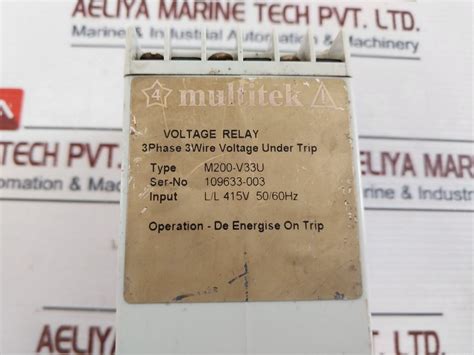 Multitek M200 V33u Voltage Relay Aeliya Marine