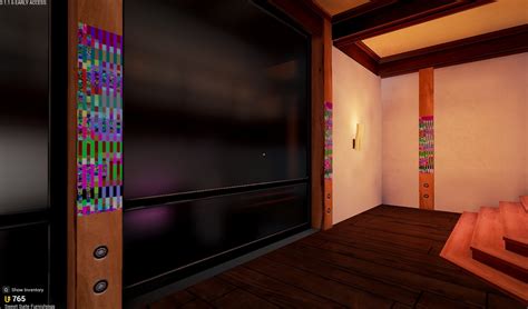 [0 1 1 6] weird color rectangles on furniture shop s walls bug