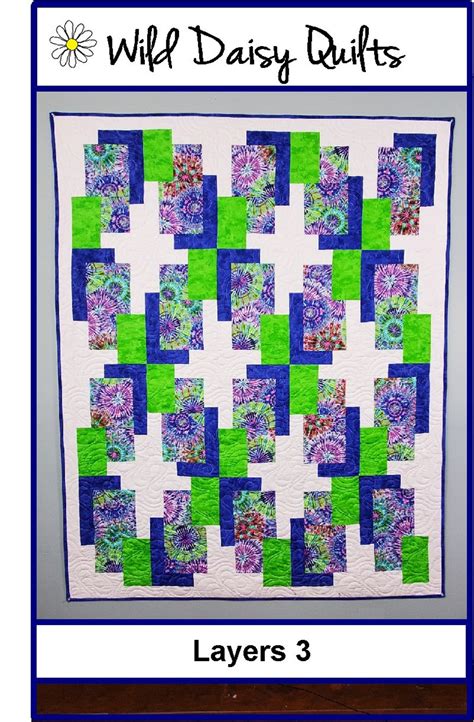 Layers 3 Pdf Quilt Pattern Multi Sized Modern Fun And Easy Instant