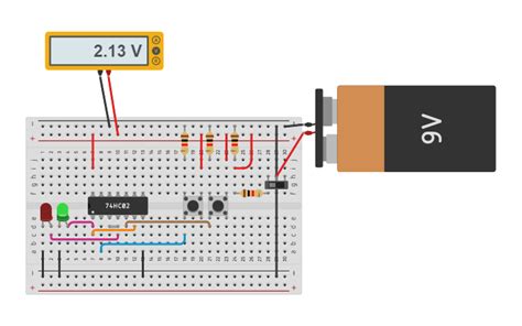 Circuit Design Nor Gate Using Transistor Tinkercad