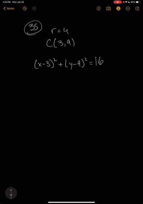 Solvedfind Parametric Equations For The Given Curve Circle Of Radius 4 With Center 39