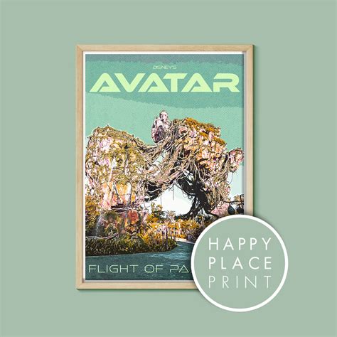 Avatar Flight Of Passage Poster Disney Print Walt Disney W Inspire