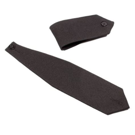 New Black Police Security Button On Shirt Epaulettes Epaulette Collar