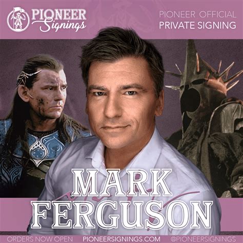 Mark Ferguson Private Signing Pioneer Signings