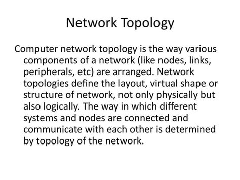 Network Topology Ppt