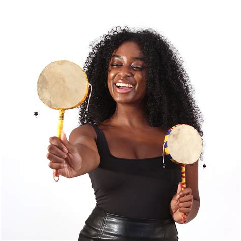 Ghanian Kente Tic Toc Drum Africa Imports