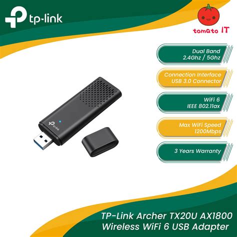 Tp Link Archer Tx U Ax Dual Band Wi Fi Wireless Usb Adapter Shopee Malaysia